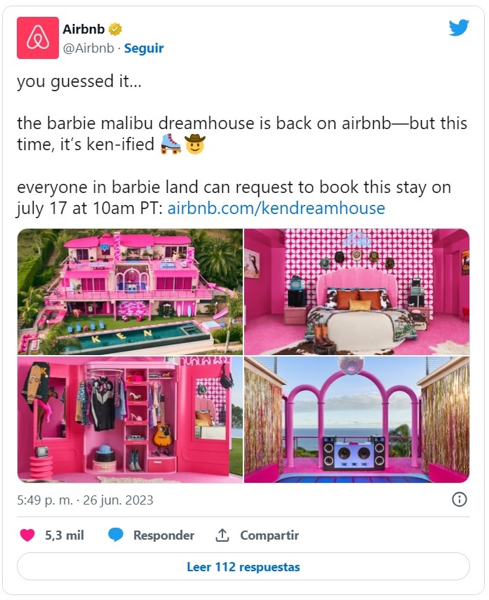 ¿Sabías que la casa de Barbie sí existe y la puedes arrendar? Airbnb ...