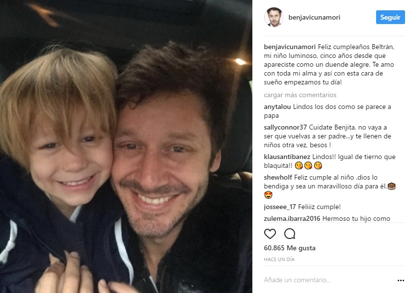 Esta es la tierna foto de Benjamín Vicuña y su hijo Beltrán que muestra ...