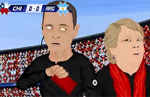 Parodia de la Copa América se ríe de Bachelet, Jara y Vidal: Pocos se ...