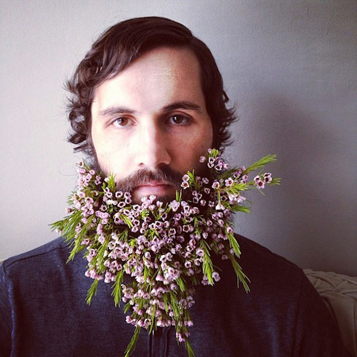 Barbas con flores: El último y desopilante grito de la moda entre los ...