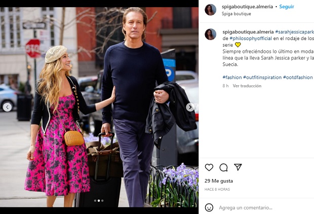 Sarah Jessica Parker opta por look “perfecto” mientras graba en las ...