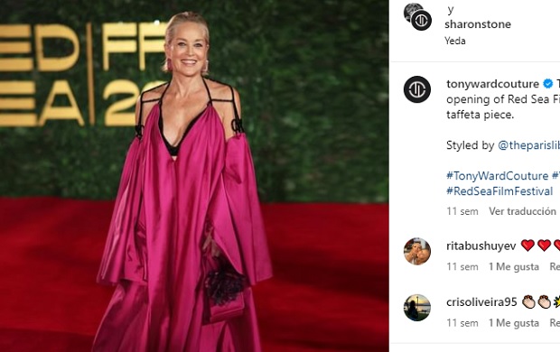 Sharon Stone pone toda su cuota de glamour en el Festival Internacional ...