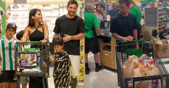 Como uno más: Lionel Messi fue fotografiado comprando en un supermercado de Miami | Redes Sociales