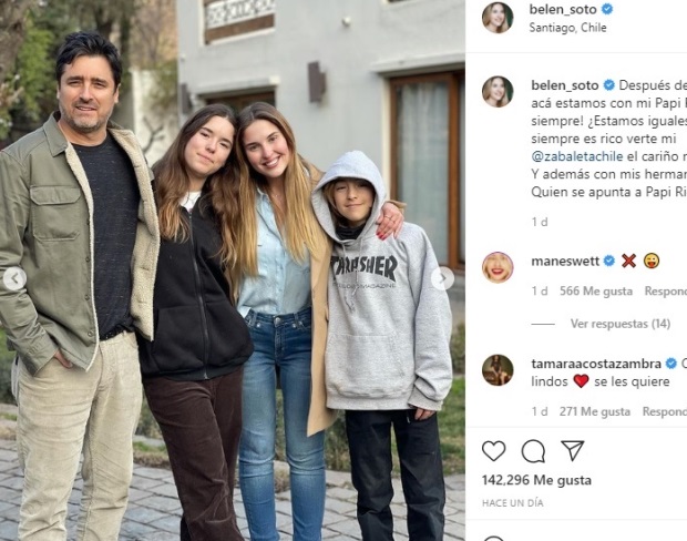 Belén Soto y Jorge Zabaleta posan juntos 14 años de “Papi Ricky” y ...