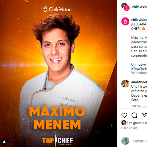 Máximo Menem Bolocco asume su primer desafío en TV | TV chilena