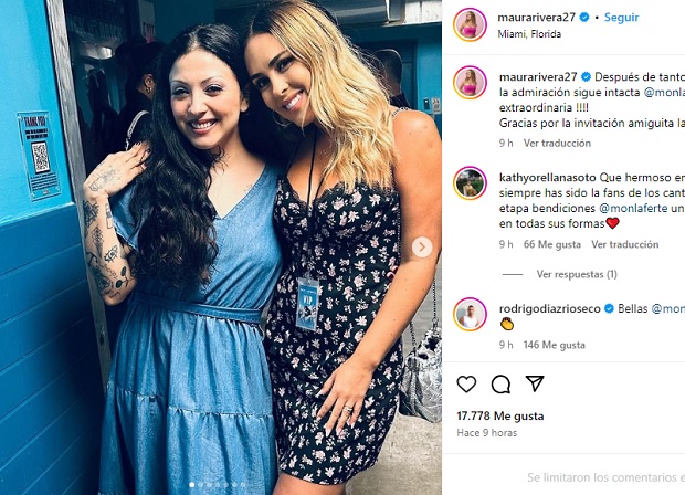 Así fue el reencuentro de Maura Rivera y Mon Laferte tras 20 años de su ...